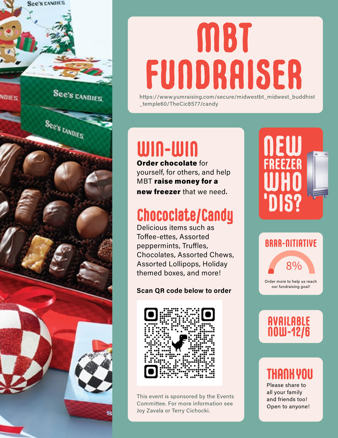 Holiday Candy Fundraiser for a new Freezer – Midwest Buddhist Temple